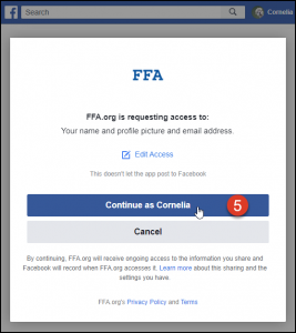 Log in using Facebook - FFA Help Center