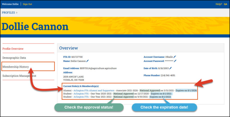 Is your FFA.org login connected to your membership profile? - FFA Help ...