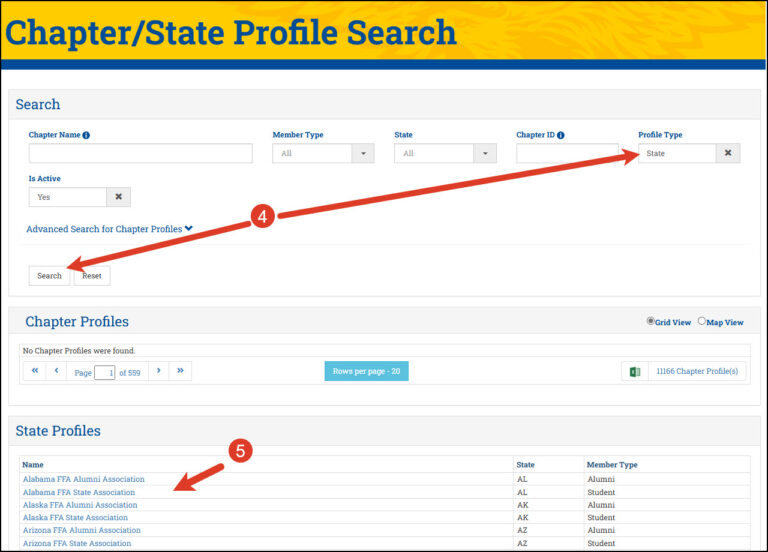 Access your state profile - FFA Help Center