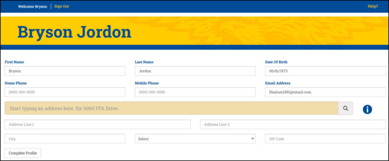 Request an adult (alumni) Annual membership for yourself - FFA Help Center