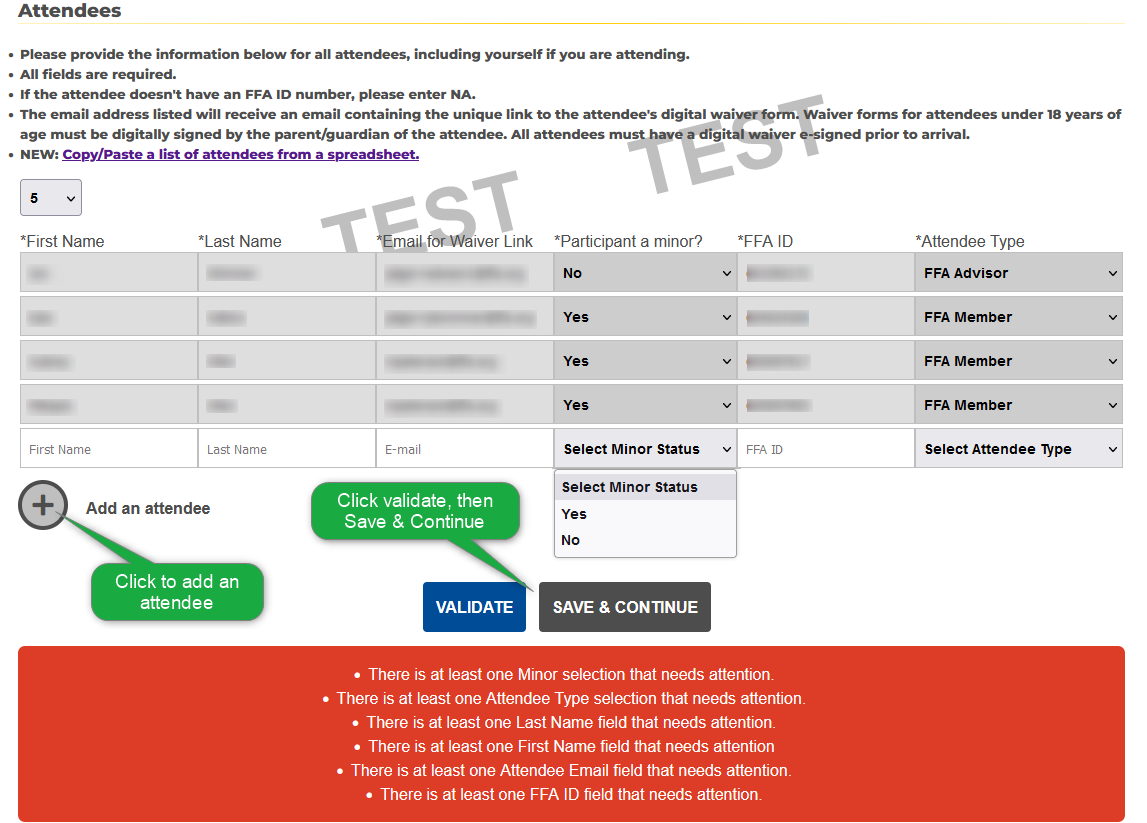 Add additional attendees to an existing group registration - FFA Help ... Add additional attendees to an existing group registration - FFA Help ...